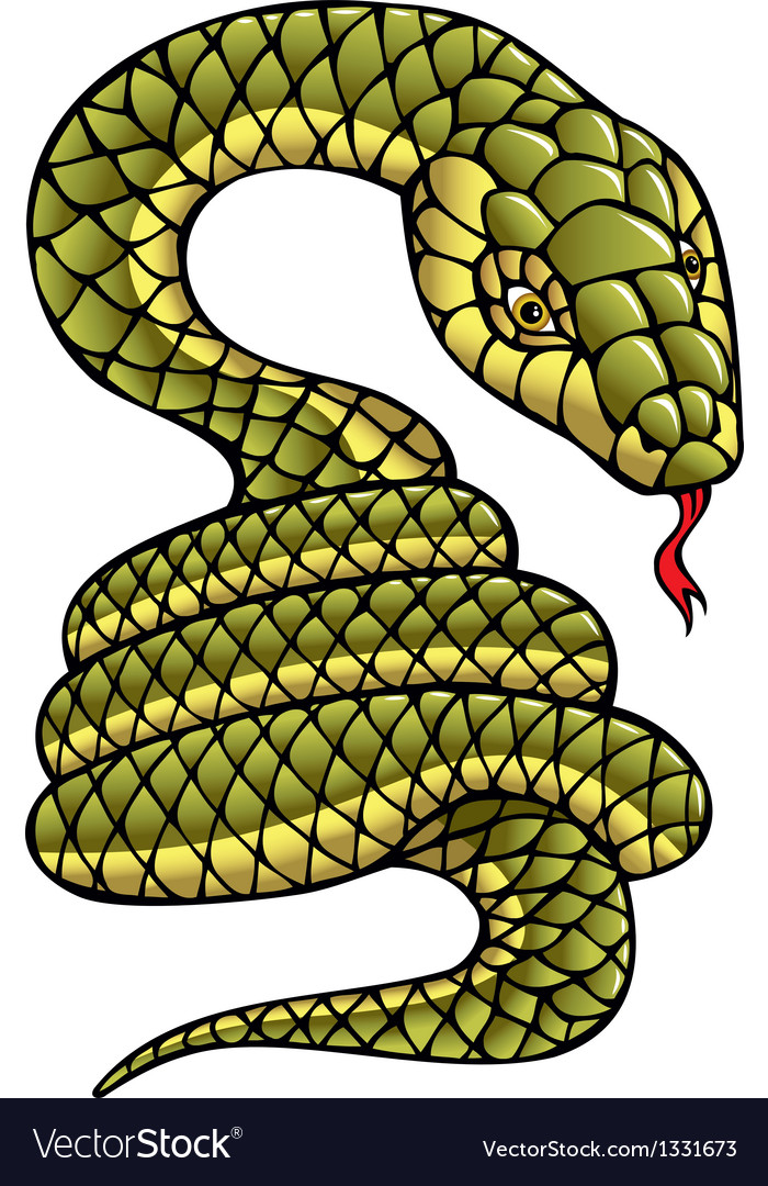 Snake symbol year Royalty Free Vector Image - VectorStock