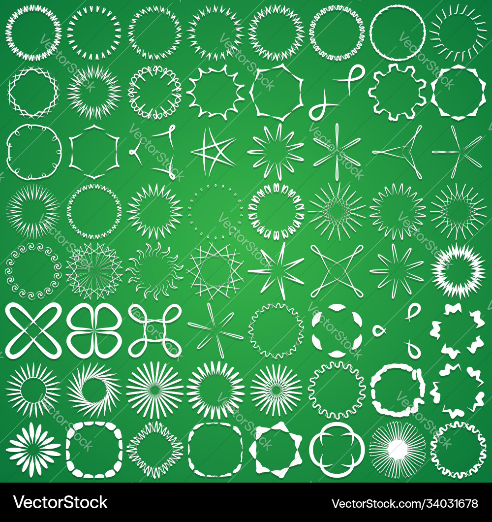 Abstract contour outline logo shape design Vector Image