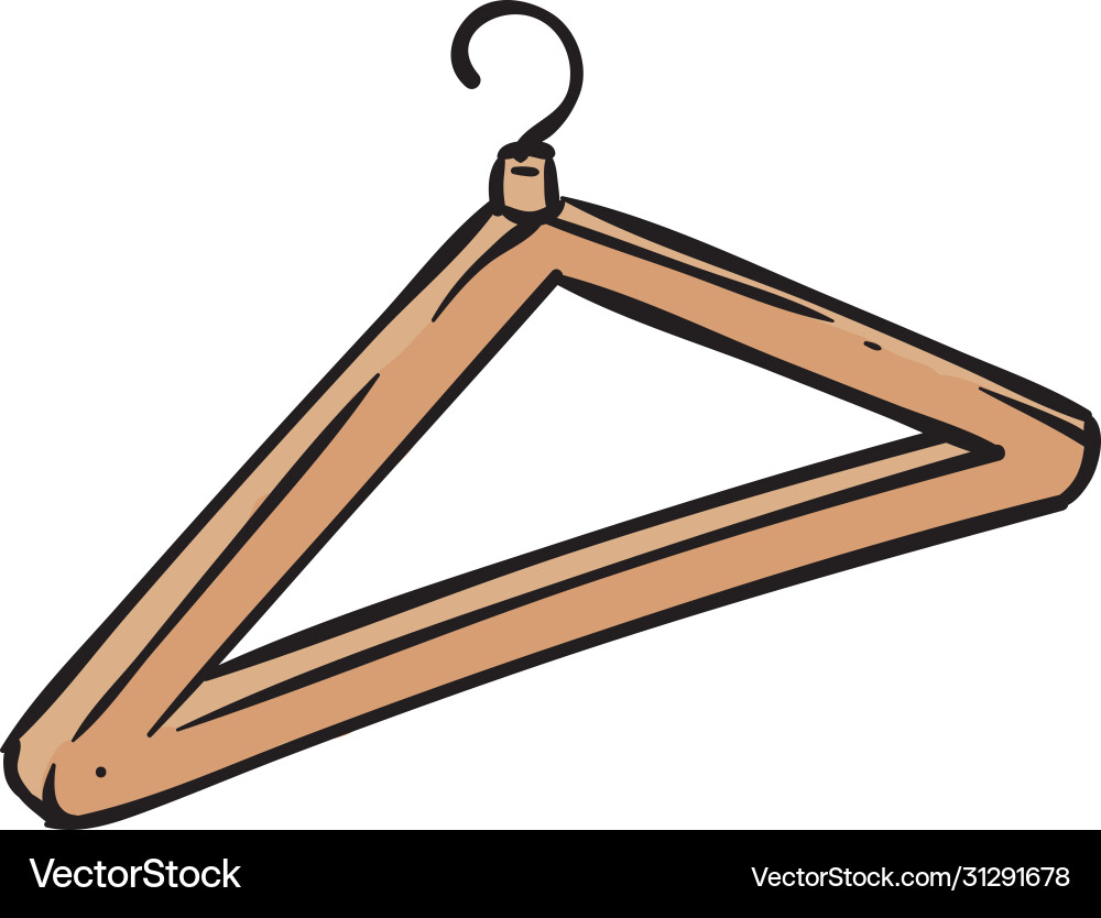 Clothes hanger Royalty Free Vector Image - VectorStock