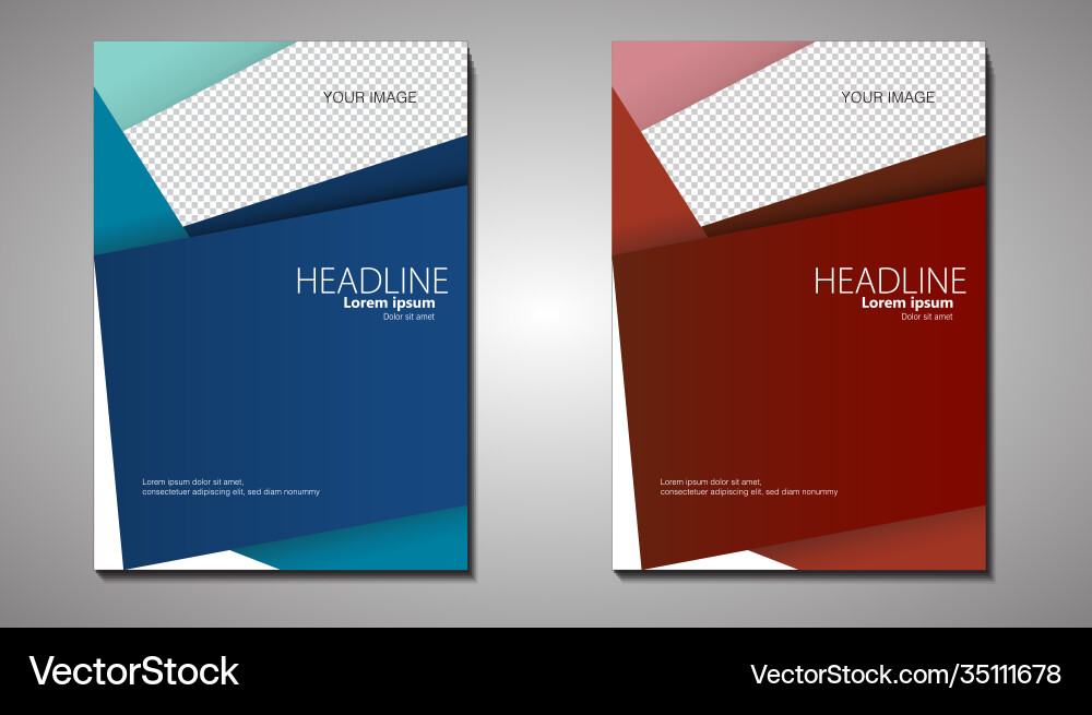 Modern minimalist brochure cover folder book Vector Image