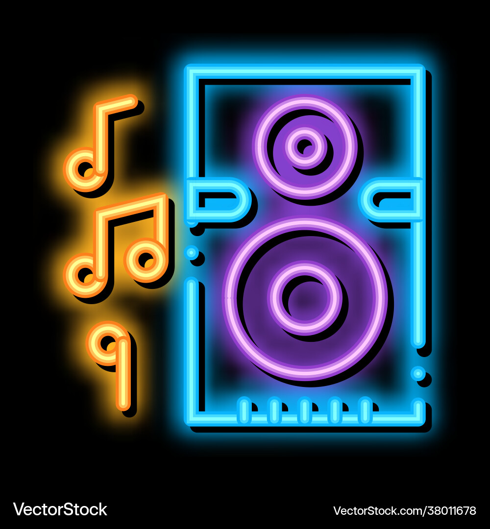 Musical dynamic device for listening songs Vector Image
