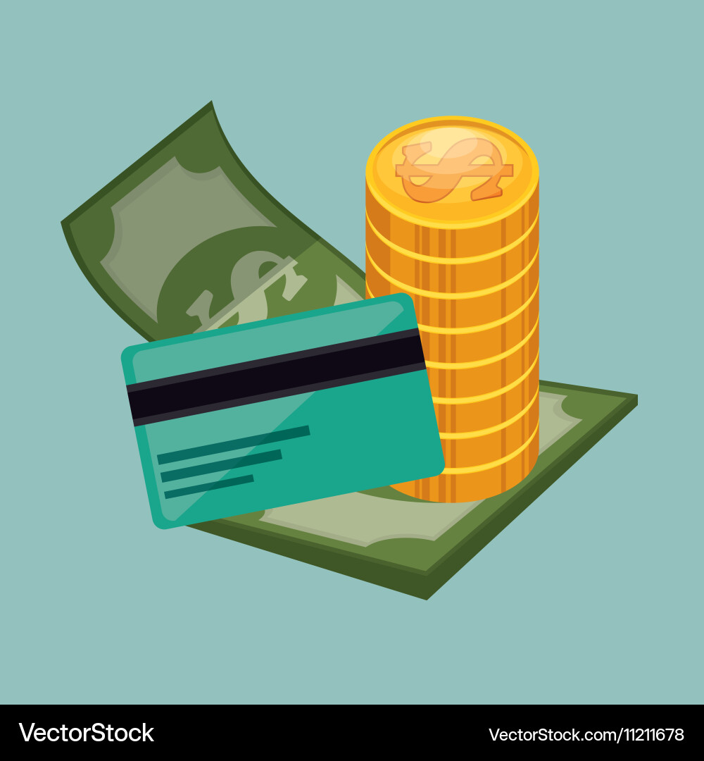 Save the money set icons design Royalty Free Vector Image