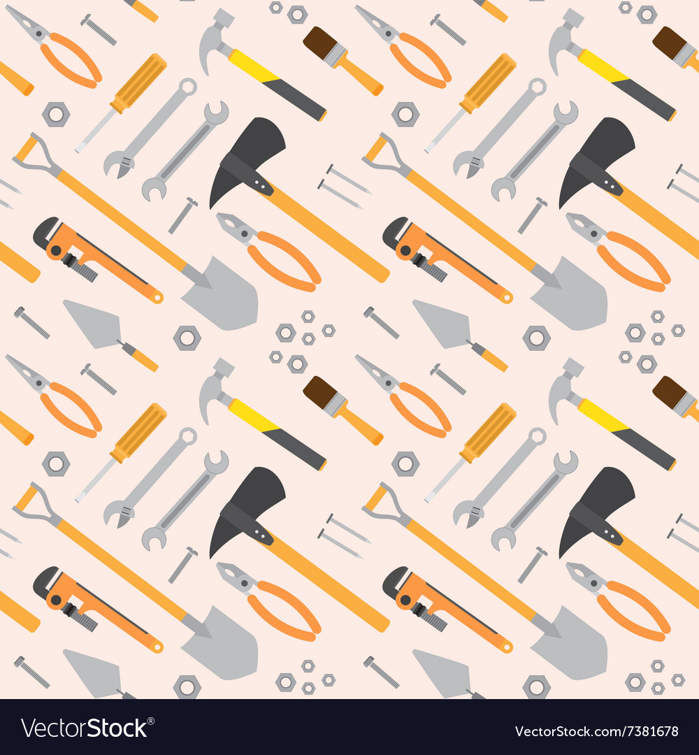 Seamless tools pattern Royalty Free Vector Image