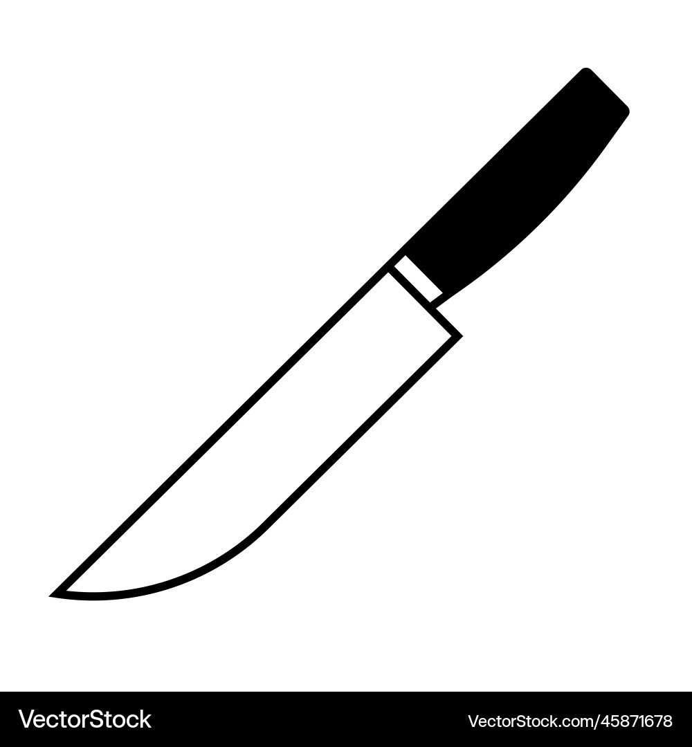 Simple knife icon or cooking utensils Royalty Free Vector