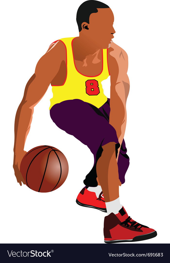 Basketball player Royalty Free Vector Image - VectorStock