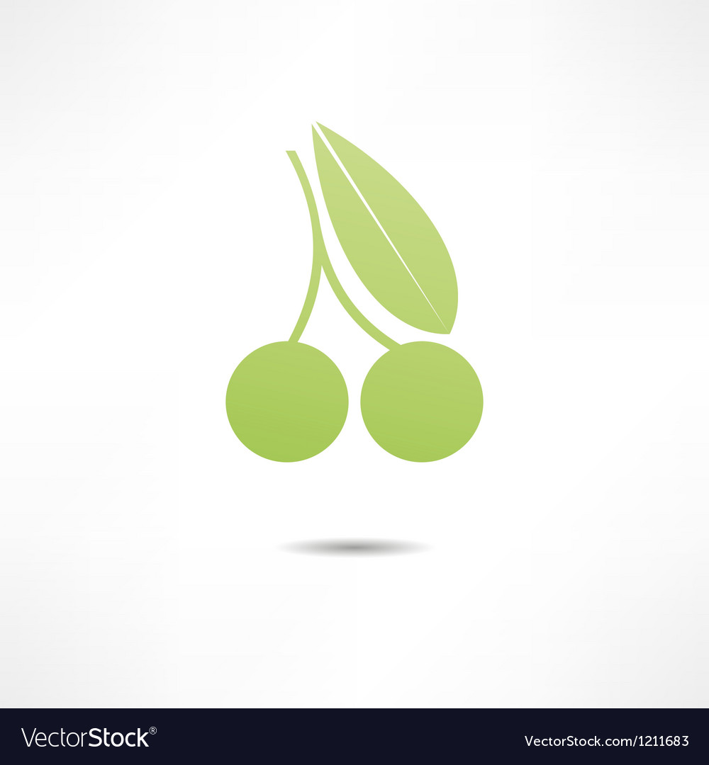 Cherry icon Royalty Free Vector Image - VectorStock