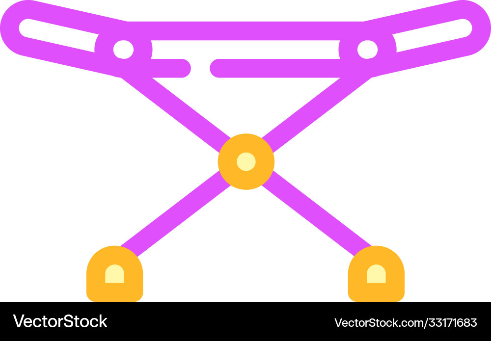 Clothes dryer color icon isolated Royalty Free Vector Image