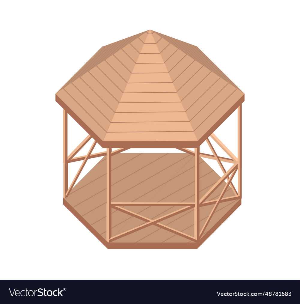 Isometric garden gazebo concept Royalty Free Vector Image Isometric garden gazebo concept Royalty Free Vector Image