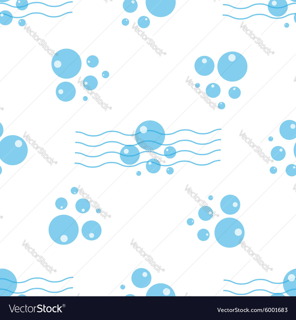 Seamless background with bubbles Royalty Free Vector Image