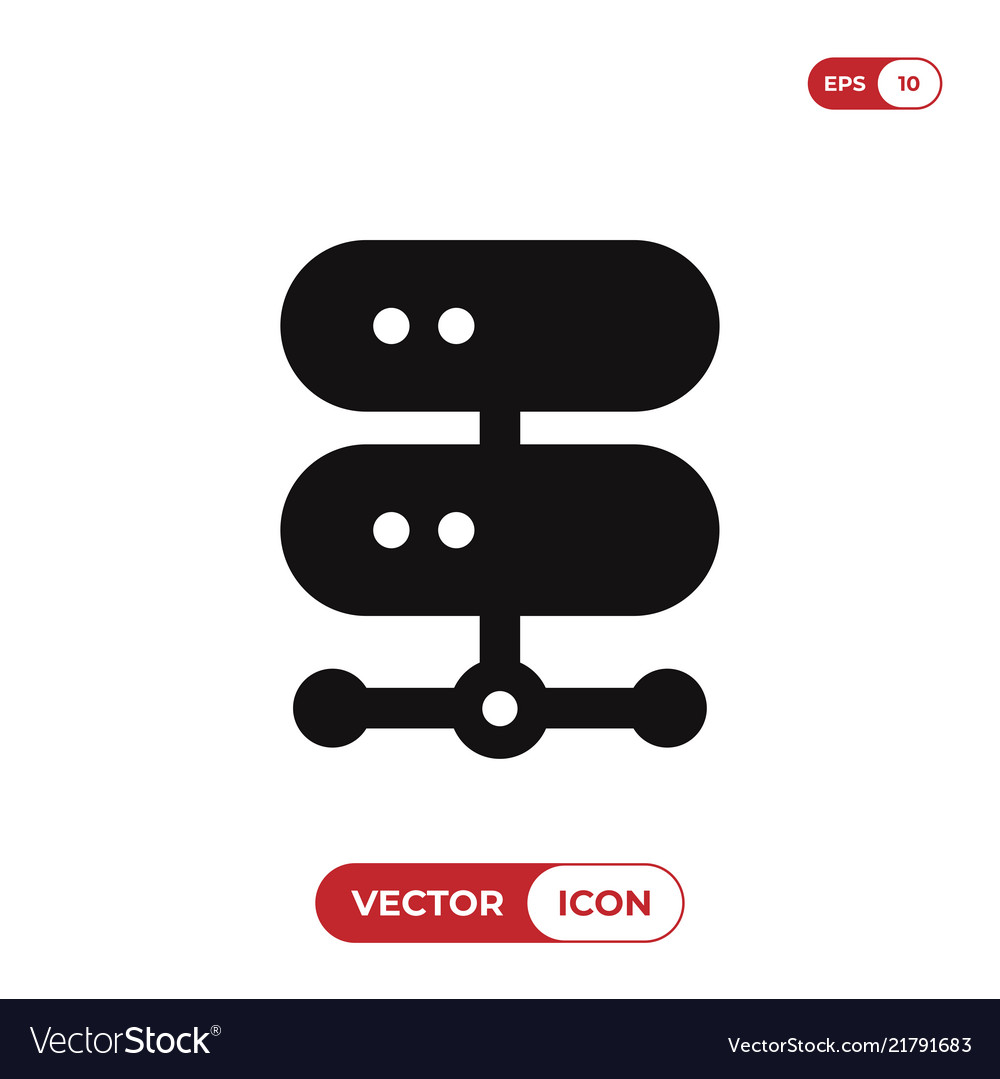 Server icon Royalty Free Vector Image - VectorStock