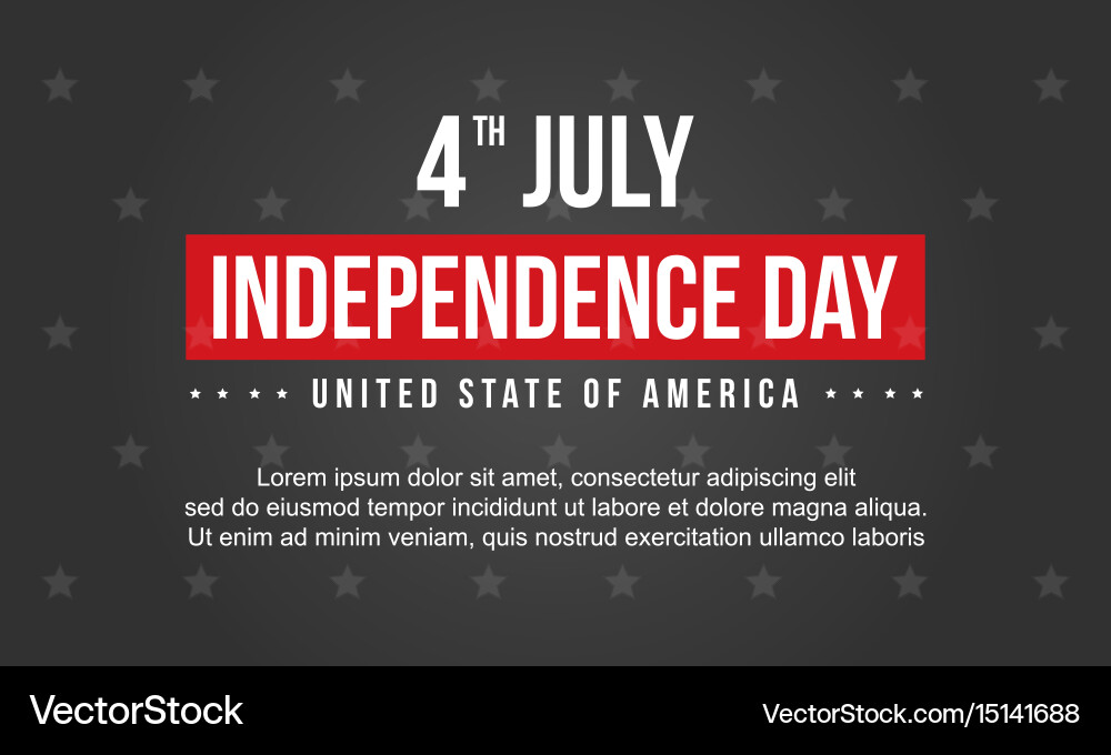 Collection stock independence day Royalty Free Vector Image