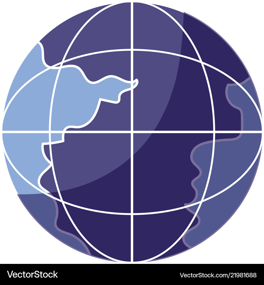 Network global connection data technology Vector Image