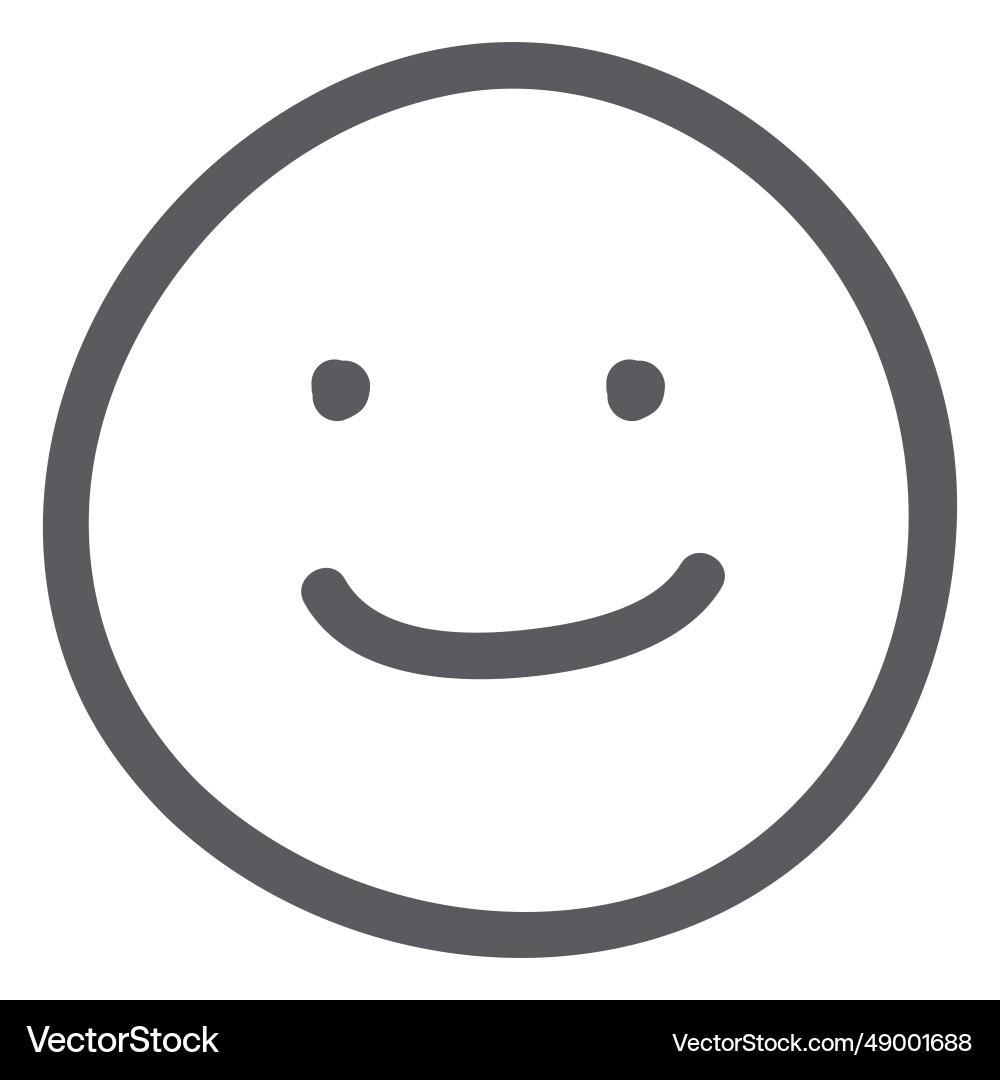 Smile emoticon emoji Royalty Free Vector Image