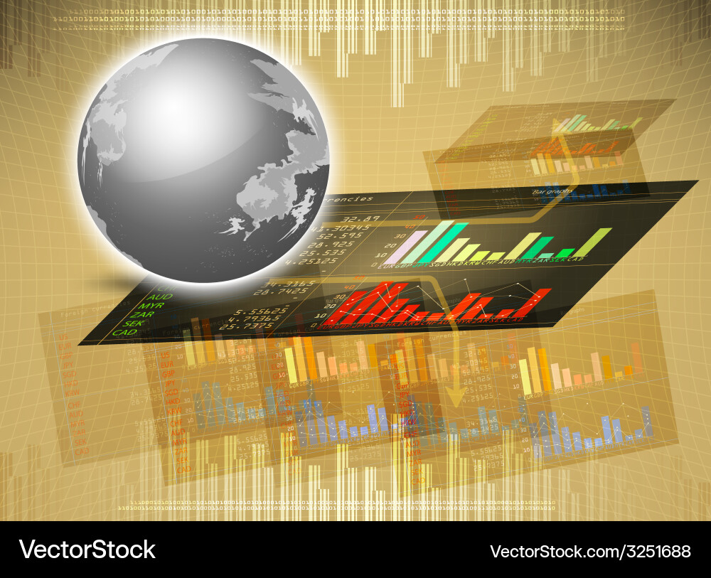 Trade on marketing background Royalty Free Vector Image