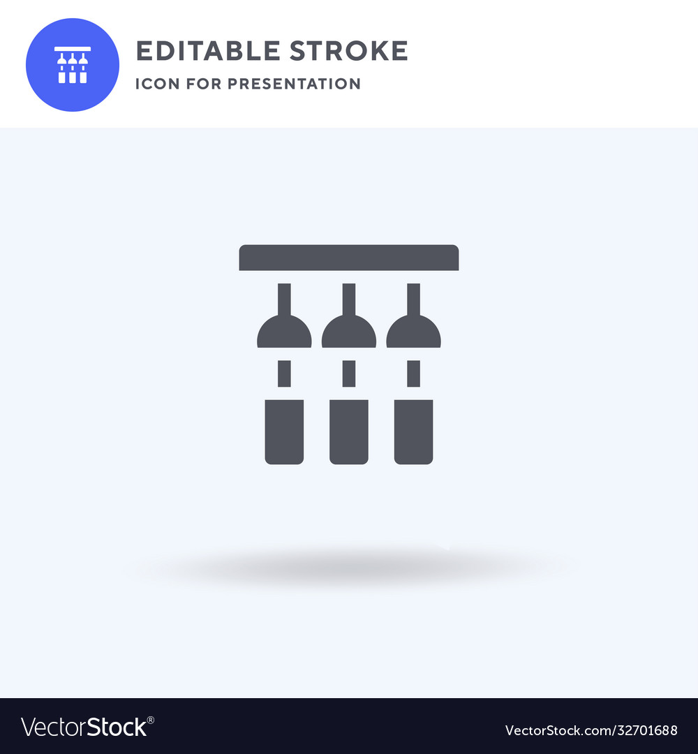 Wind bell icon filled flat sign solid Royalty Free Vector