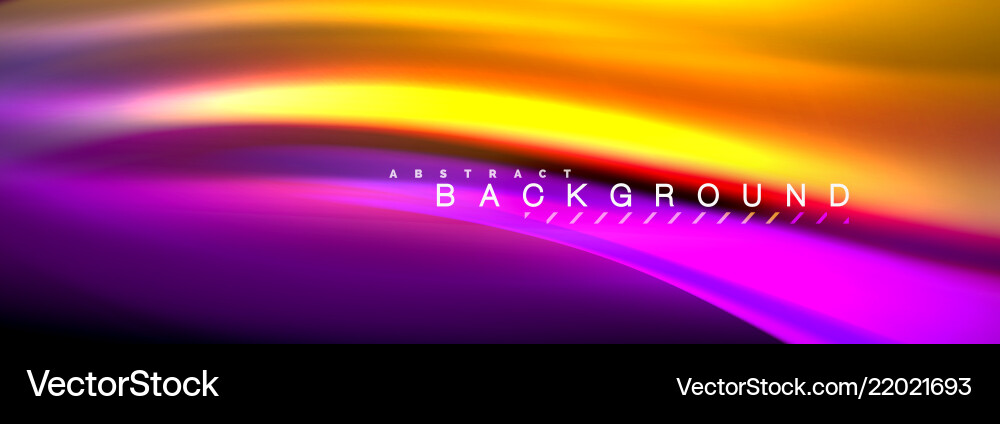 Fluid color wave line background trendy abstract Vector Image