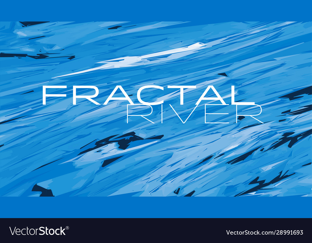 Fractal river Royalty Free Vector Image - VectorStock