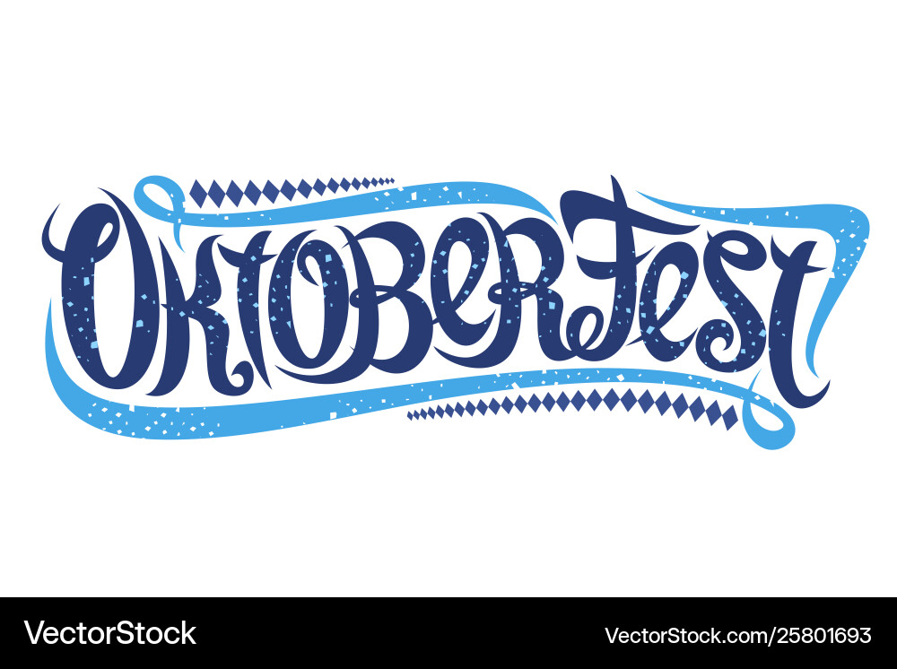Greeting card for oktoberfest Royalty Free Vector Image