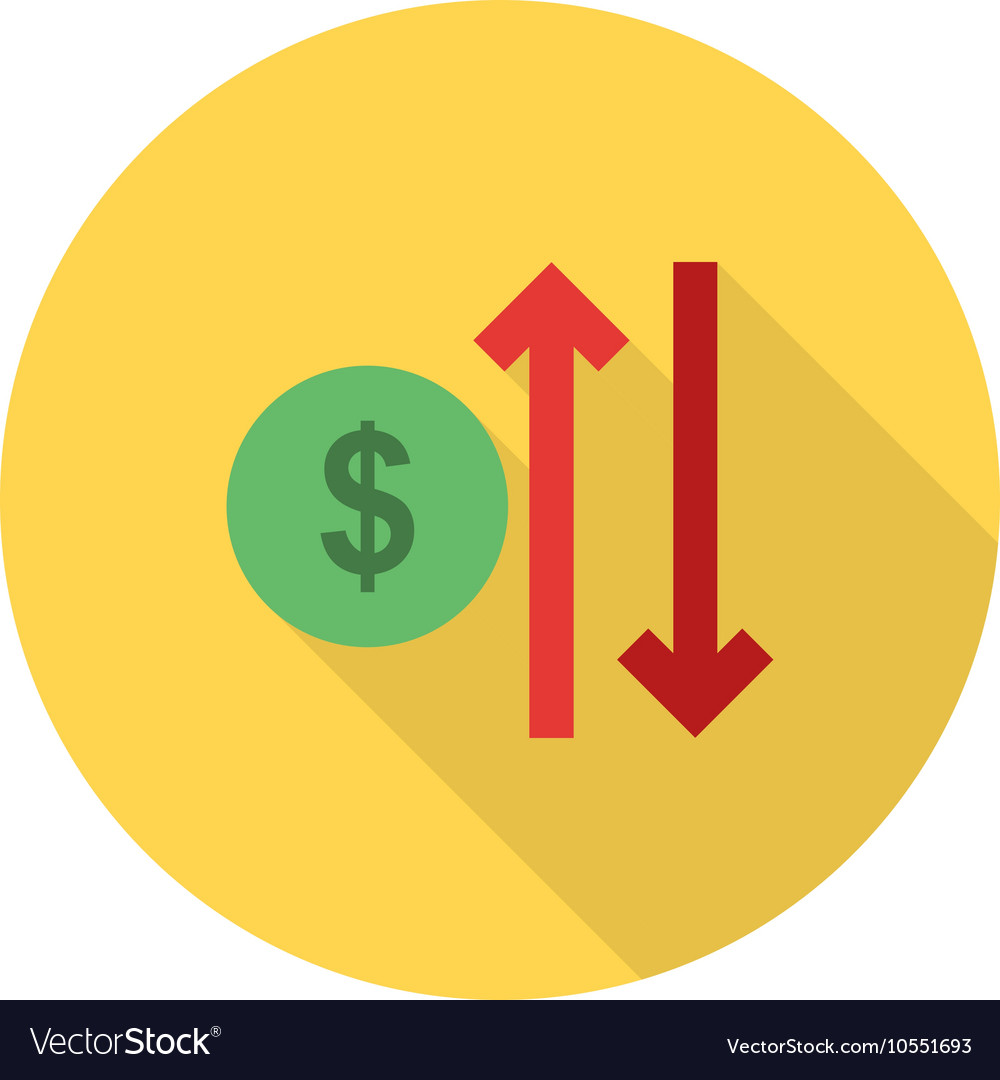Increase and Decrease in Rate Royalty Free Vector Image