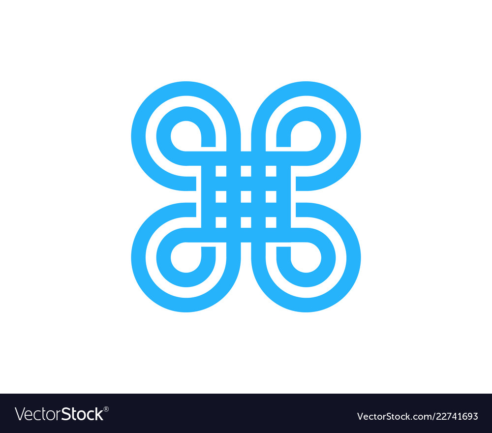 Infinity logo icon design Royalty Free Vector Image