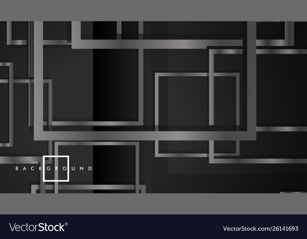 Modern abstract squares backgrounds with a black Vector Image