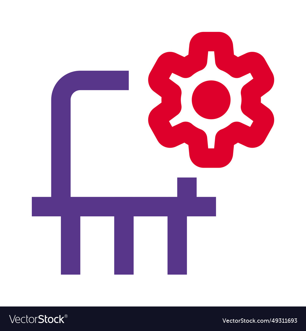 Modifying operational settings within Royalty Free Vector