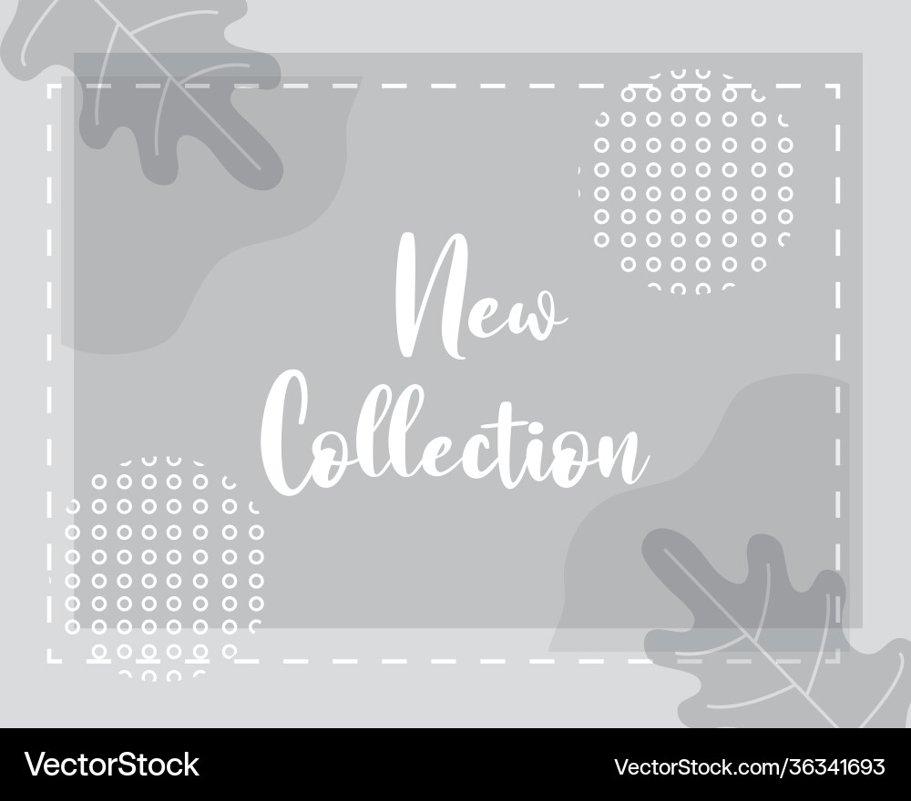 Sale new collection handwritten text label Vector Image