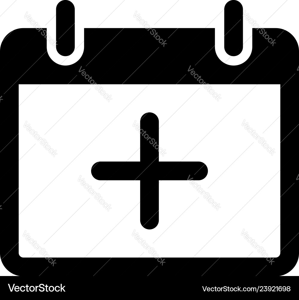 Add new calendar event or appointment icon Vector Image