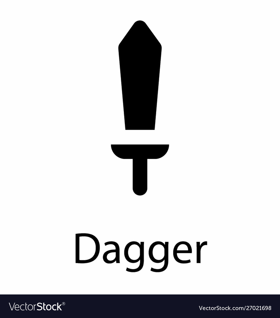 Dagger Royalty Free Vector Image - VectorStock