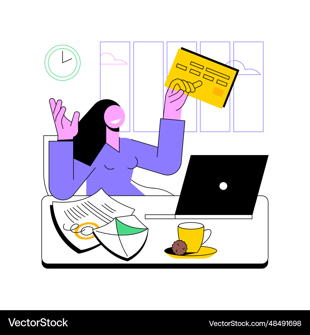 Get a card by mail isolated cartoon Royalty Free Vector