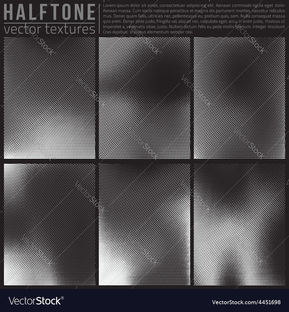 Halftone textures Royalty Free Vector Image - VectorStock