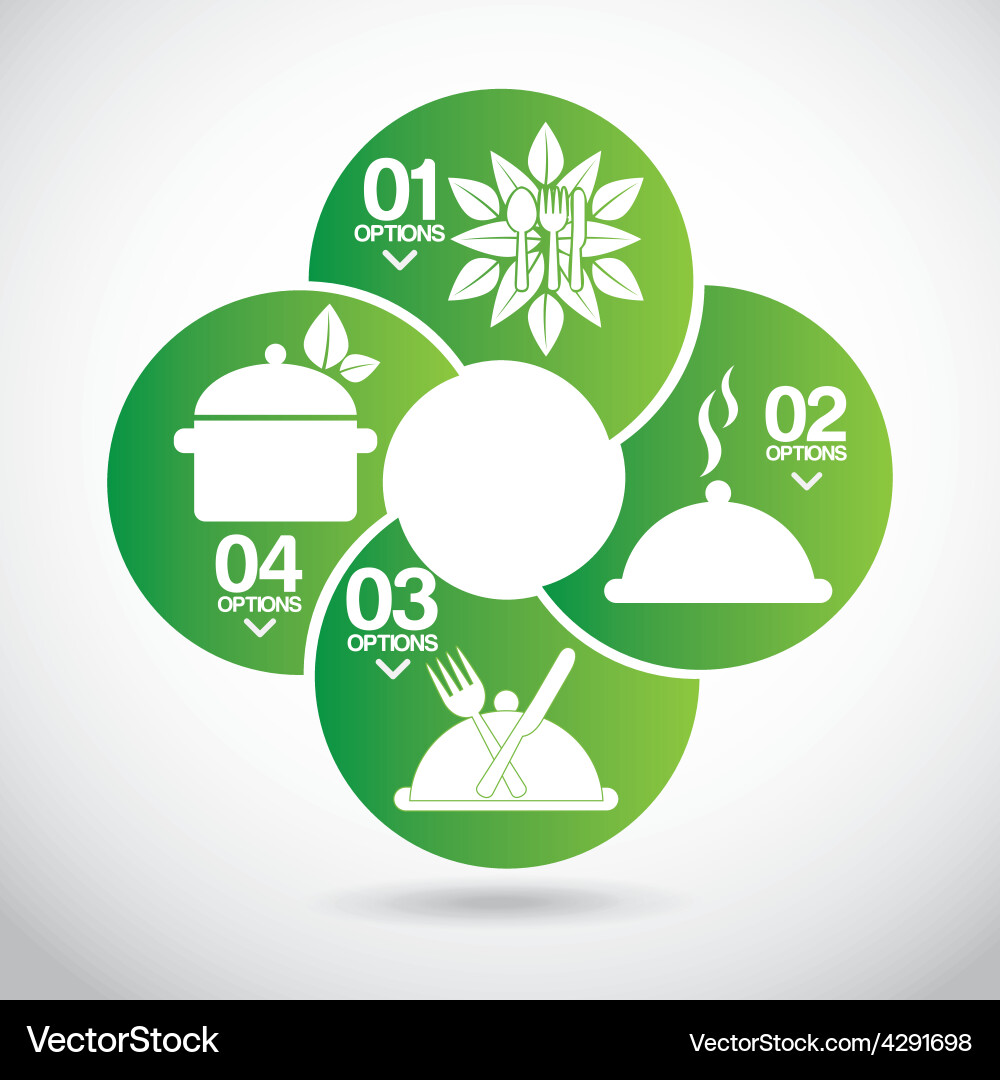 Healthy food infographics Royalty Free Vector Image