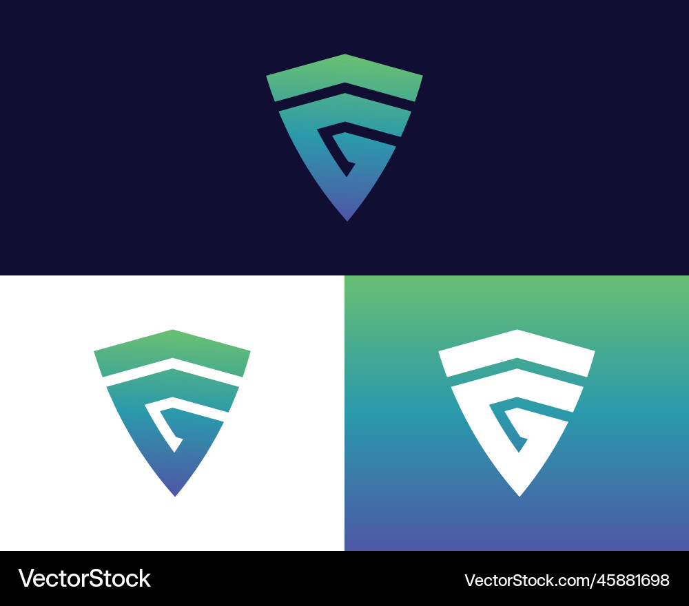 Letter f g logo design creative minimal Royalty Free Vector