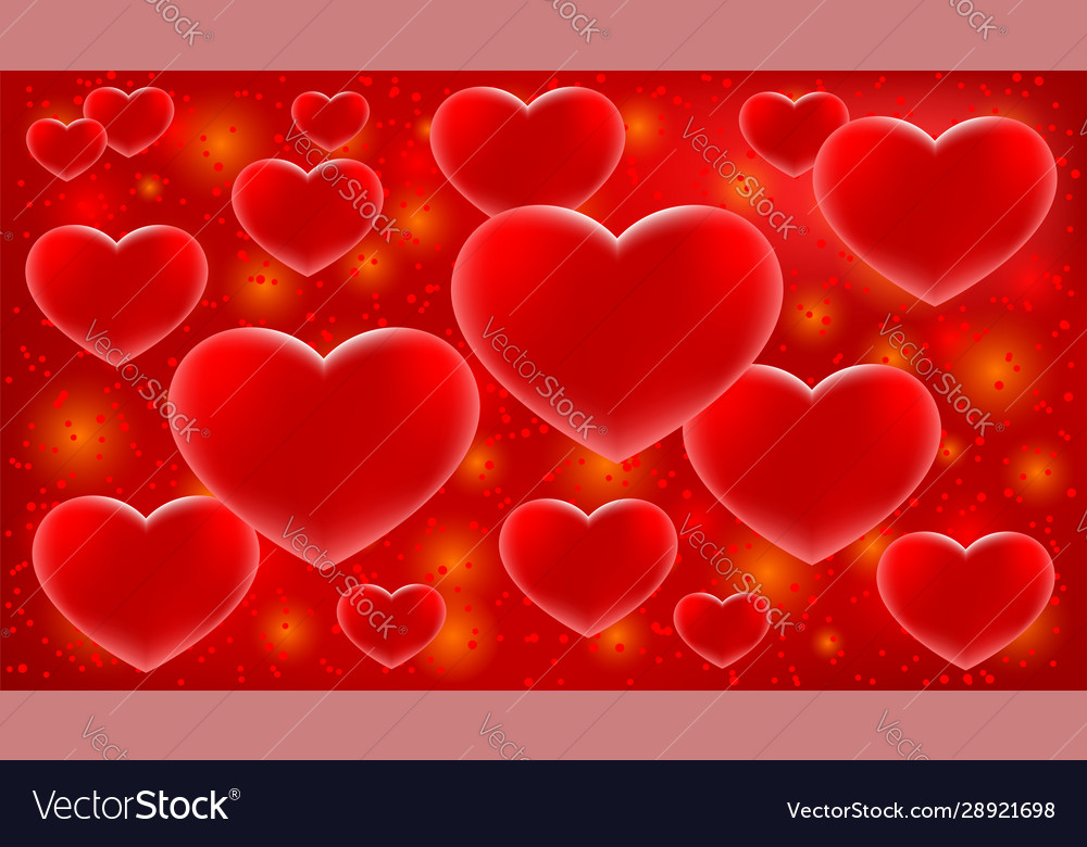 Love hearts for valentines day Royalty Free Vector Image