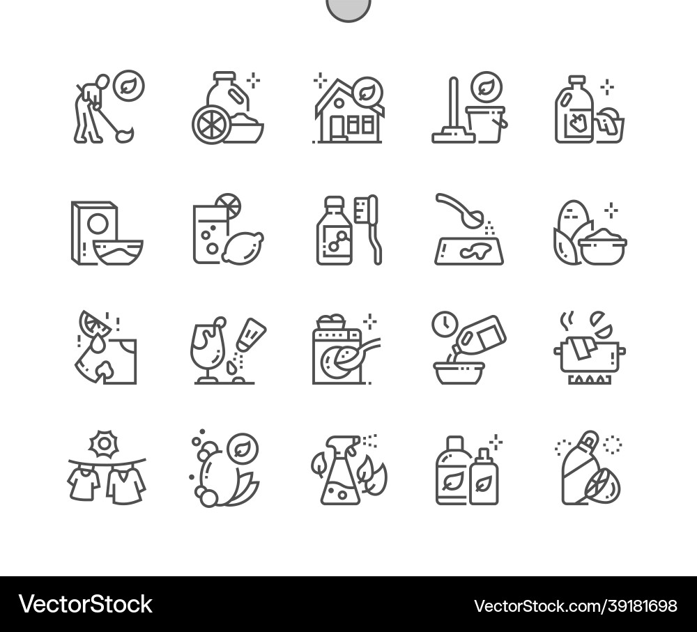 Natural cleaning products eco friendly Royalty Free Vector