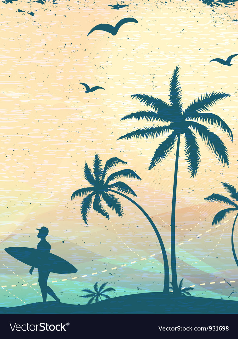 Summer background Royalty Free Vector Image - VectorStock