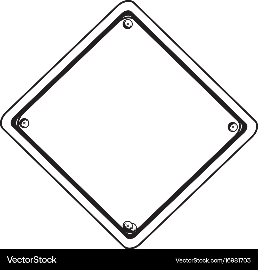 Line metal emblem notices and frame design Vector Image