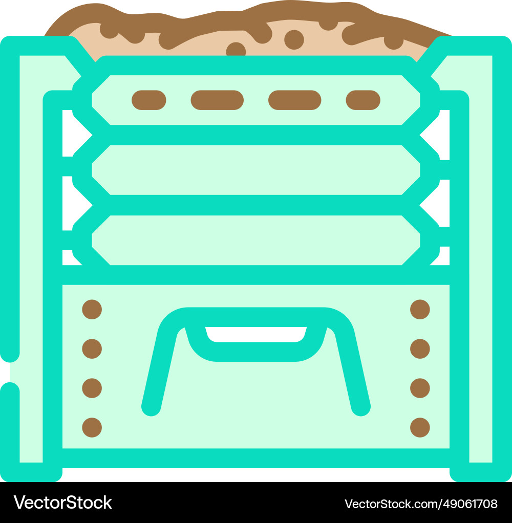 Composting green living color icon Royalty Free Vector Image
