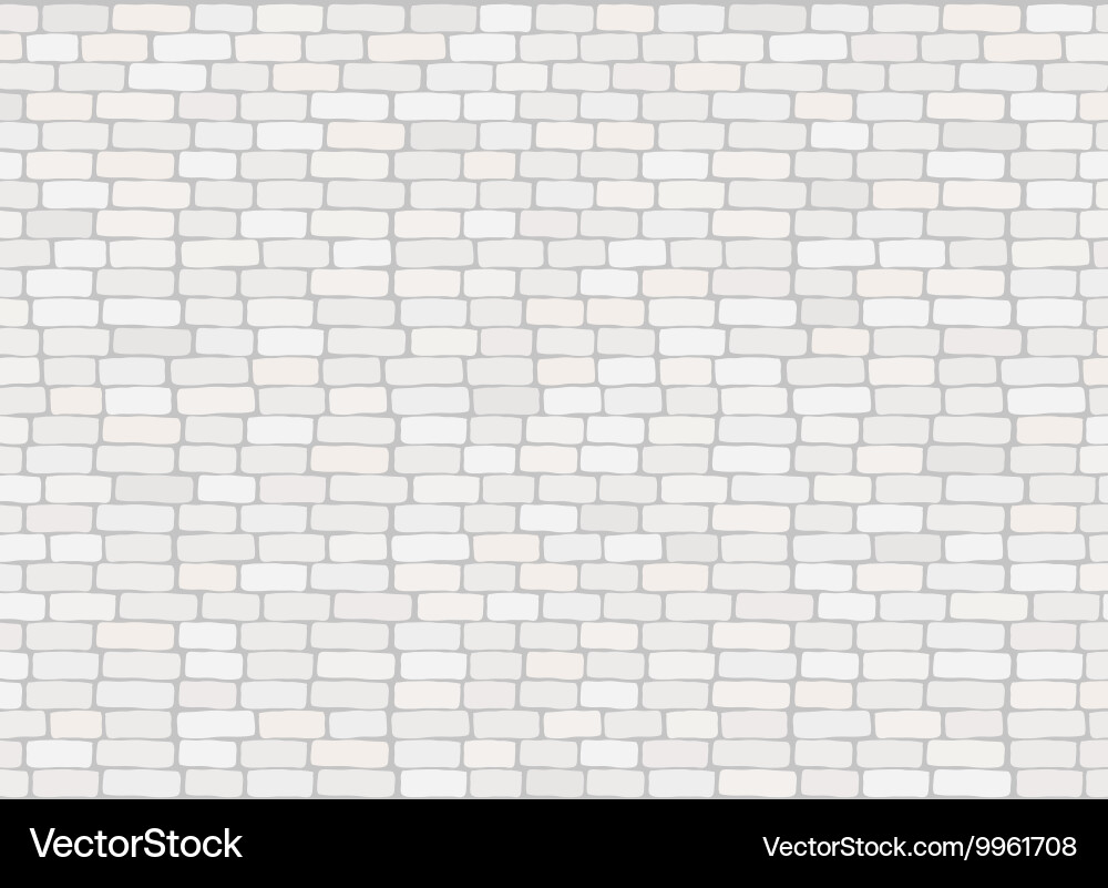 Elegant realistic trendy white brick wall Vector Image