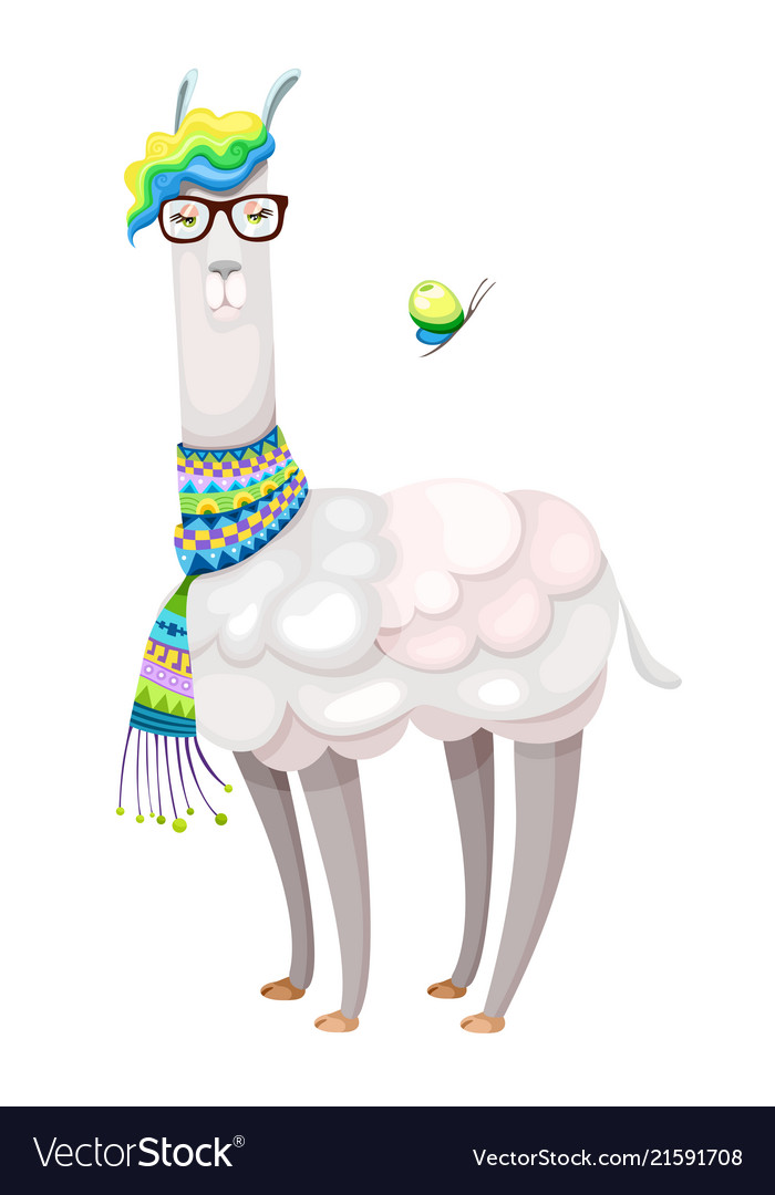 Lama Royalty Free Vector Image - VectorStock