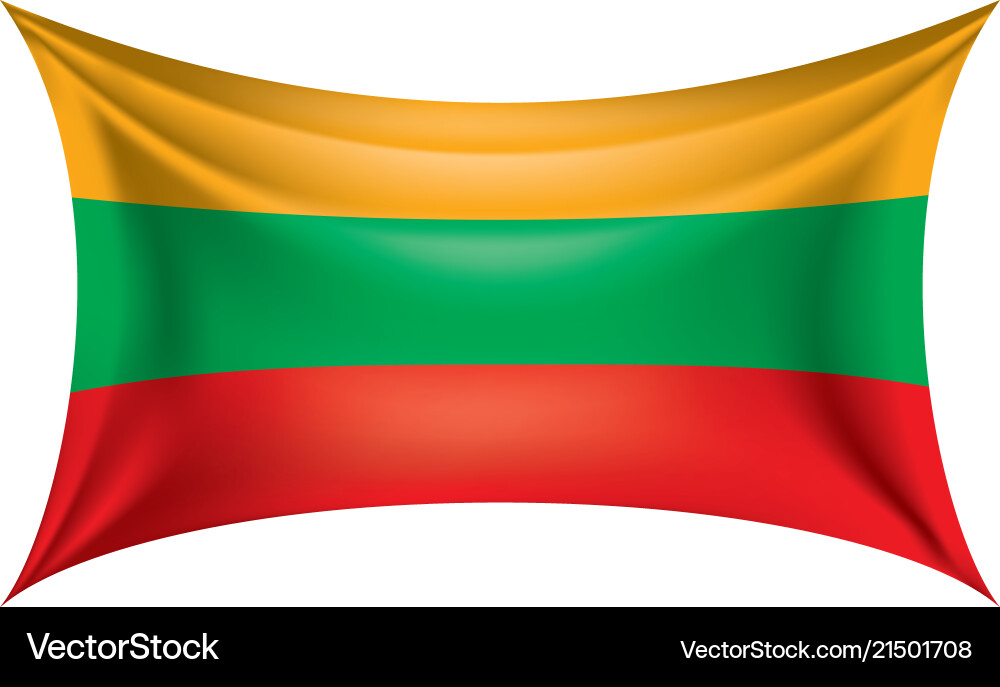 Lithuania flag Royalty Free Vector Image - VectorStock
