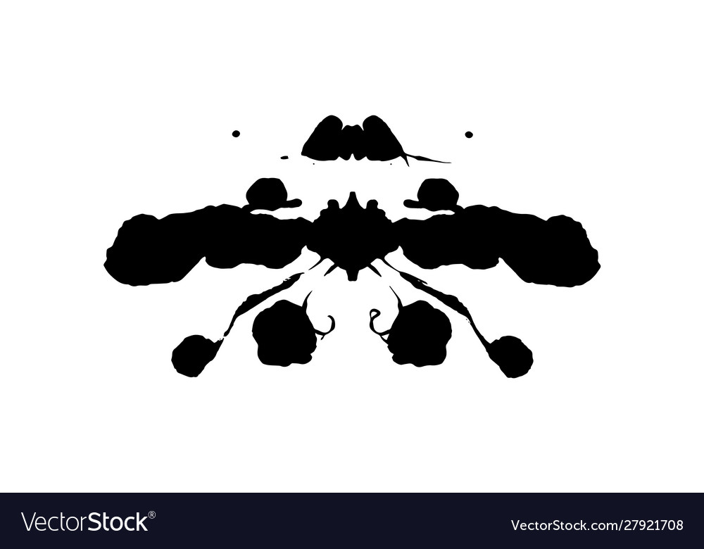 Rorschach inkblot test random Royalty Free Vector Image Rorschach inkblot test random Royalty Free Vector Image