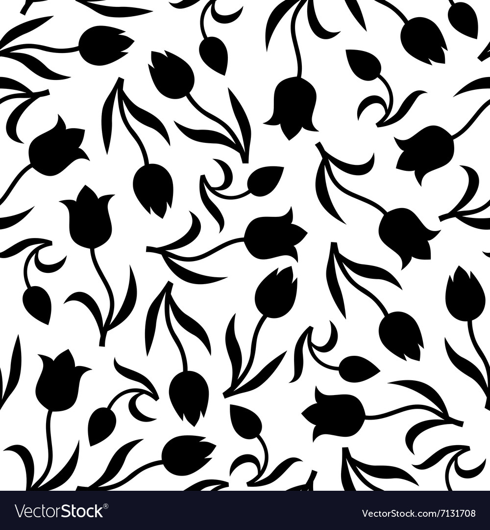 Tulips pattern Royalty Free Vector Image - VectorStock
