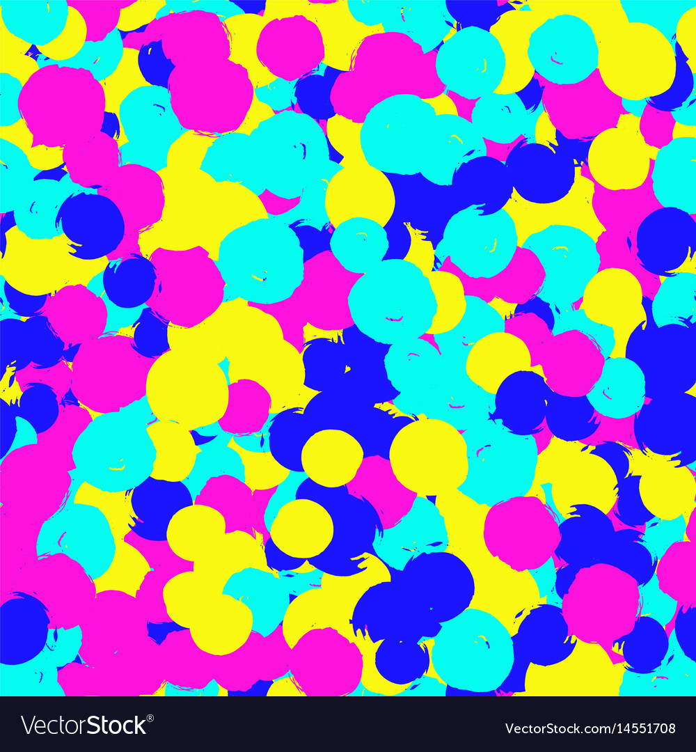 Vibrant colorful dots pattern Royalty Free Vector Image