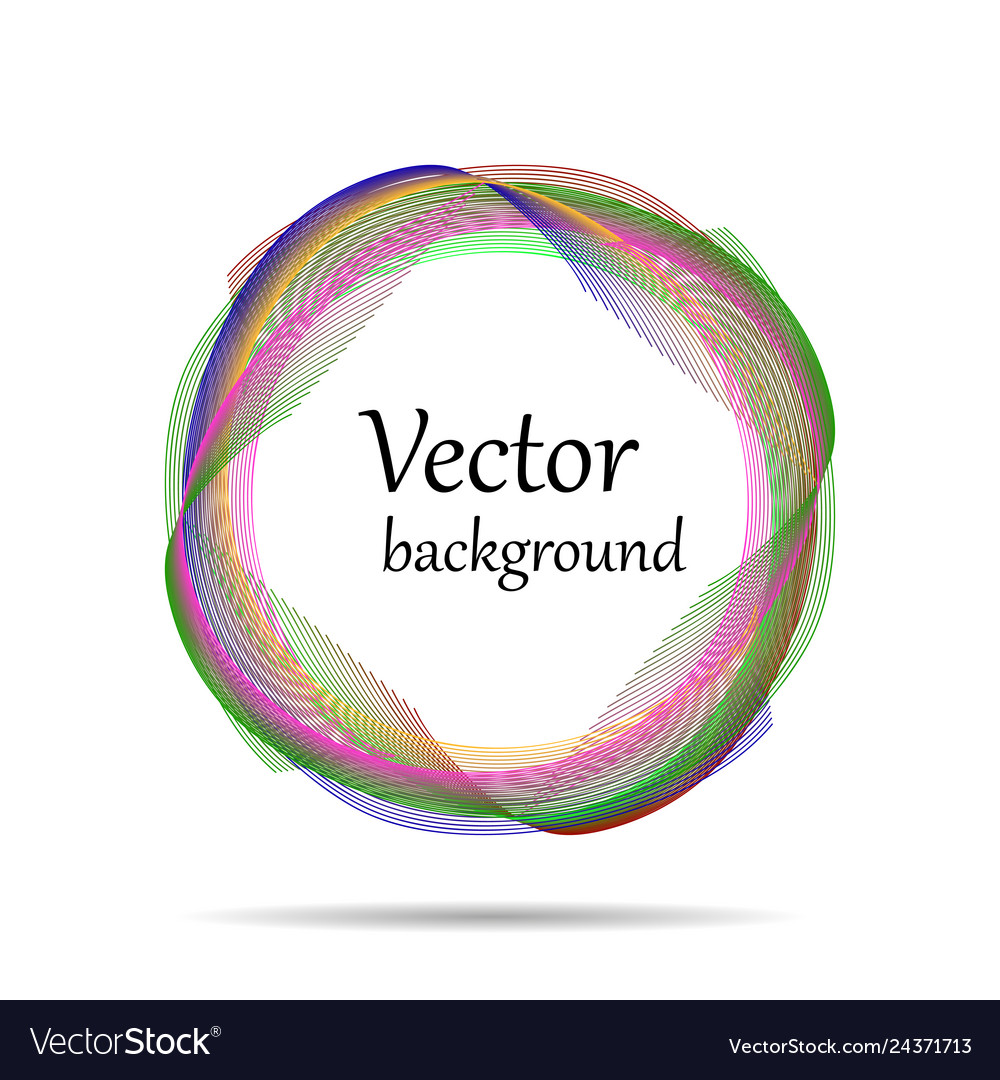 Background with color circle Royalty Free Vector Image