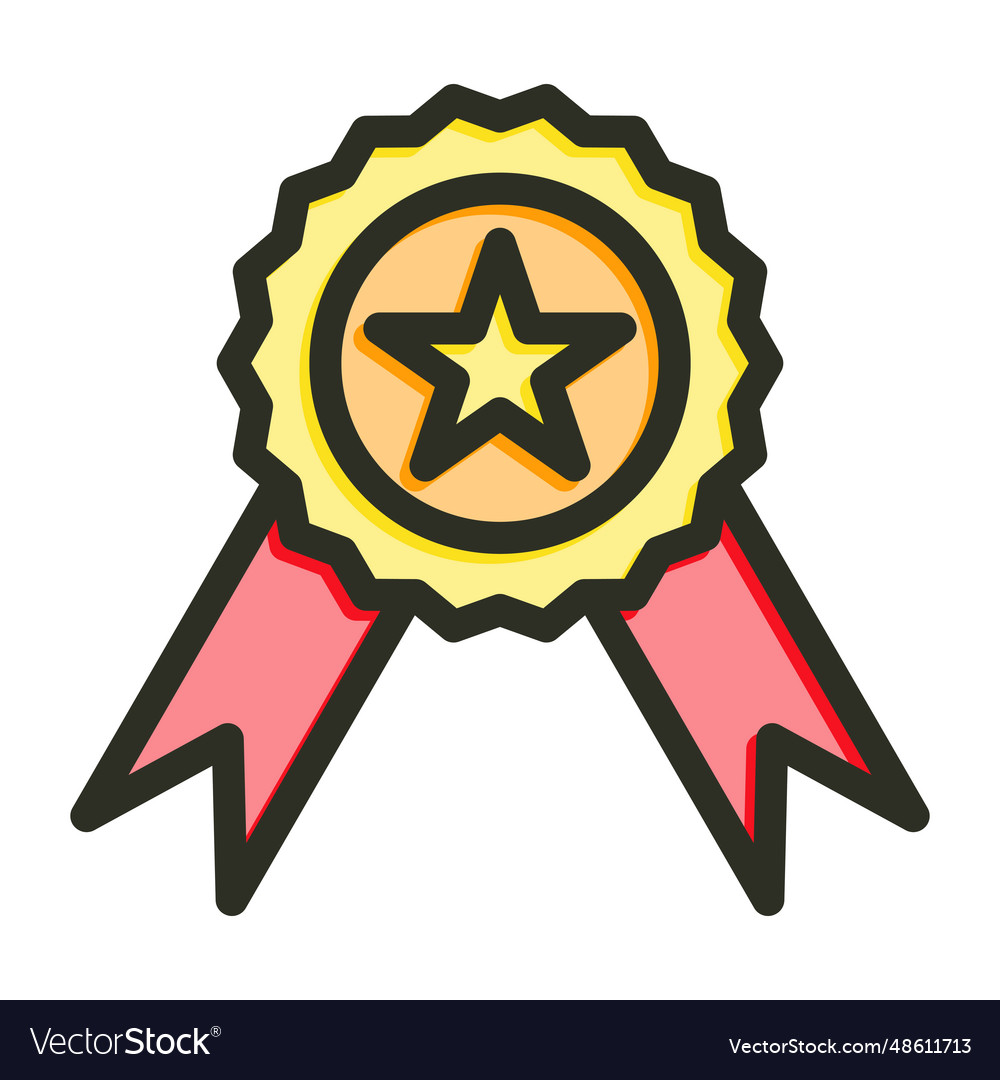 Best seller thick line filled colors for personal Vector Image