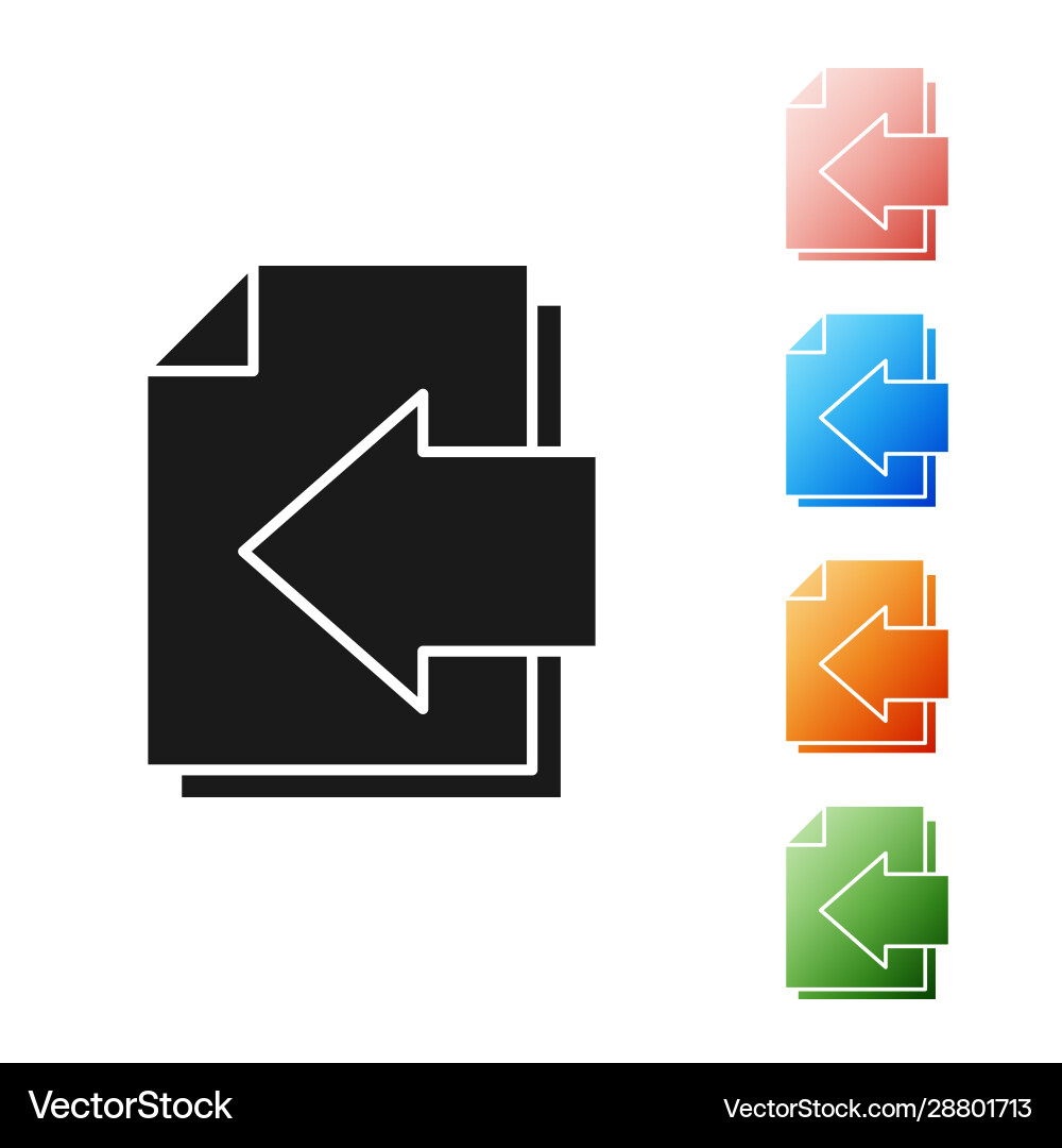 Black next page arrow icon isolated on white Vector Image