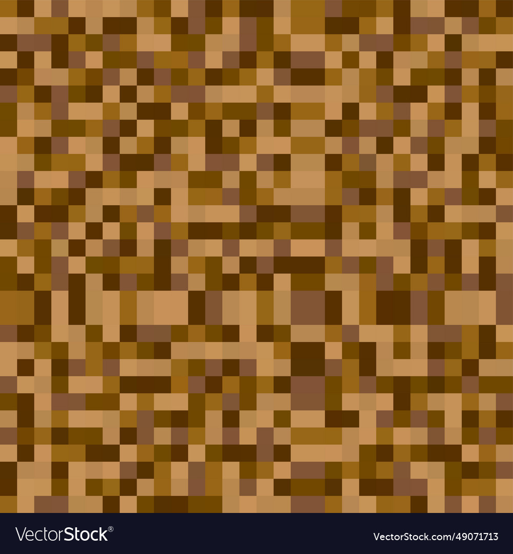 Brown pixel pattern or background Royalty Free Vector Image