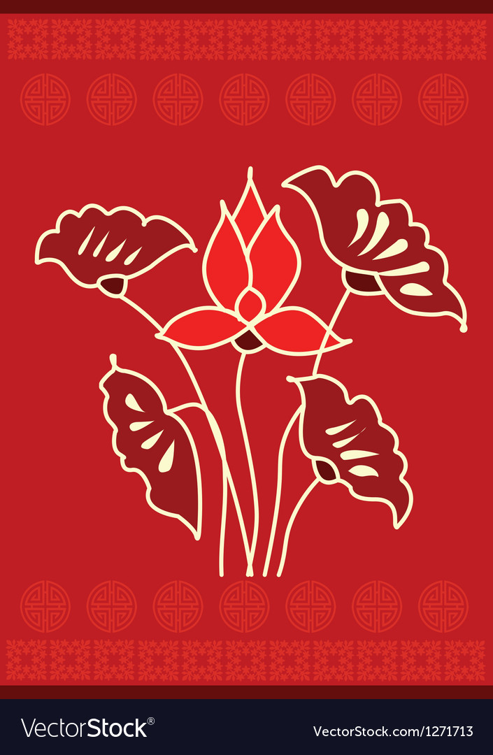 Chinese style patterns Royalty Free Vector Image