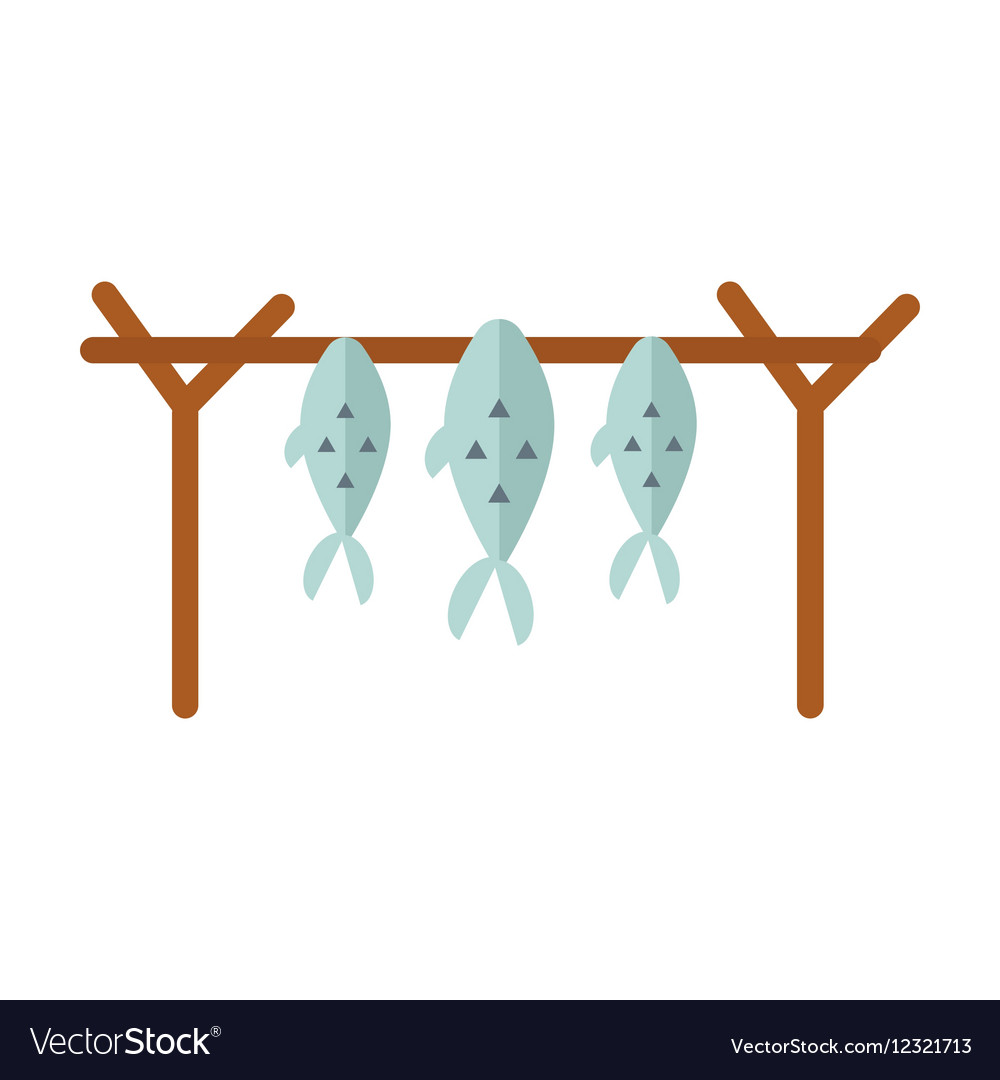 Dried fish Royalty Free Vector Image - VectorStock